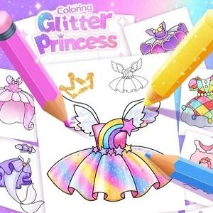 Play Princess Coloring Glitter games | Friv.land